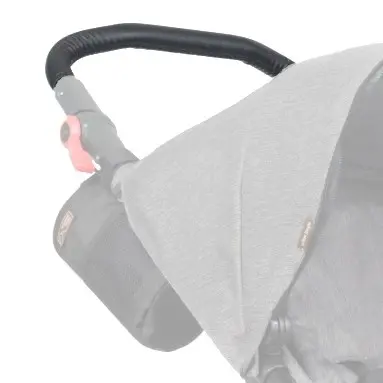 urban jungle™ luxury handle bar black leather | Mountain Buggy®
